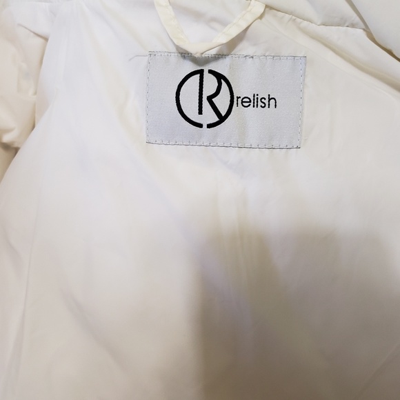 Relished | Jackets & Coats | Relish White Mini Puffer Jacket Size L 68 ...
